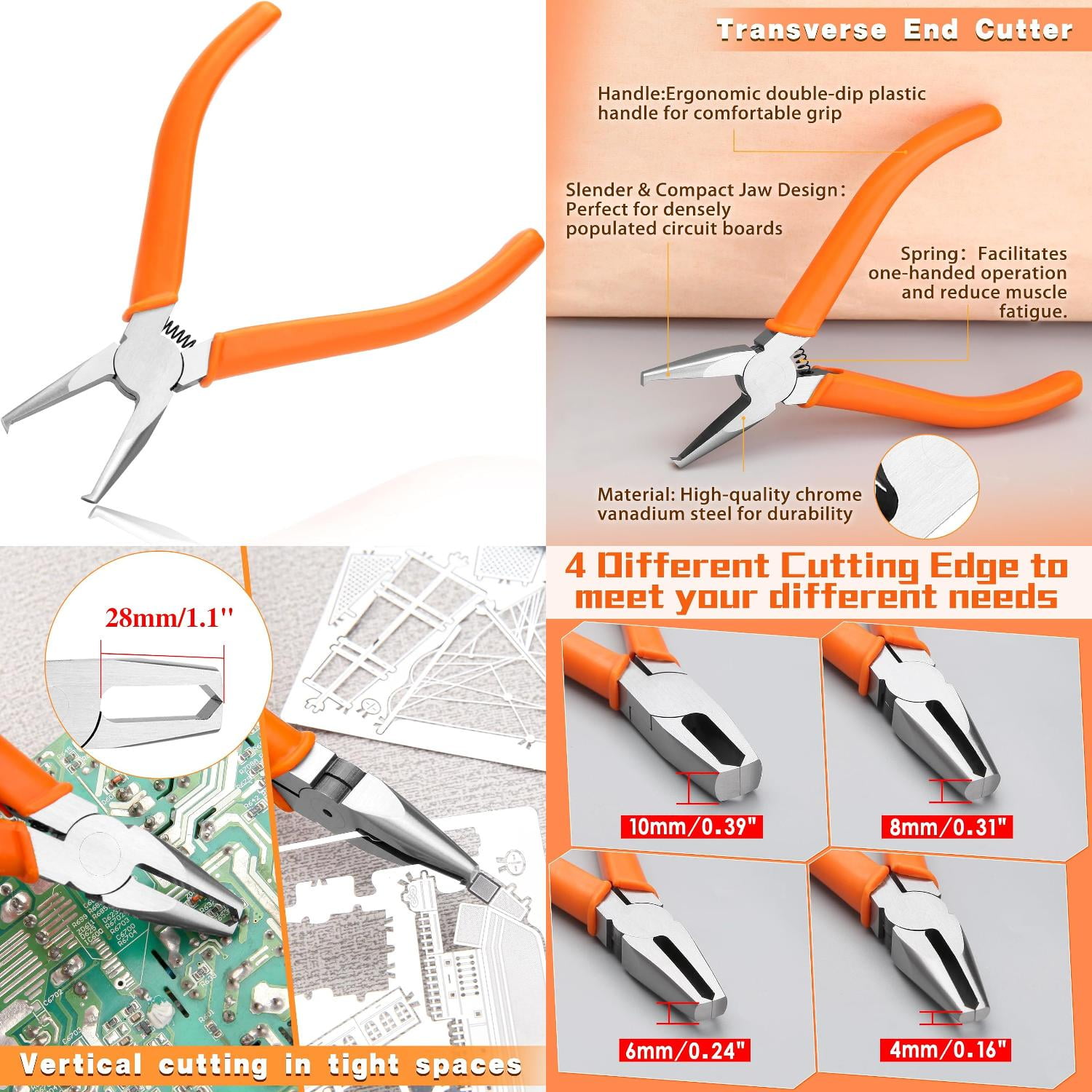 Sharp and Precise Ultra 90 Degree Tip Cutter for Model Making Long Nose ...