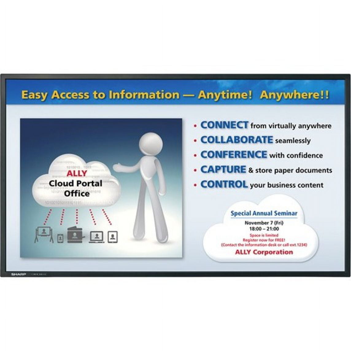 Sharp Professional PN-Y425 Digital Signage Display - Walmart.com