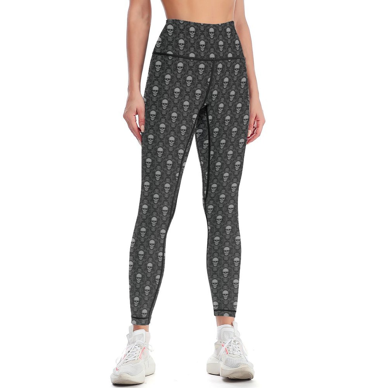 Sharp Savage Skull Pattern Leggings Fitness clothing Women's gym sports ...
