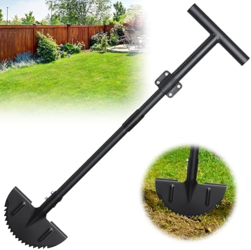 Edger Lawn Tool, Sharp Saw-Tooth Half Moon Hand Lawn Edging Tool for ...