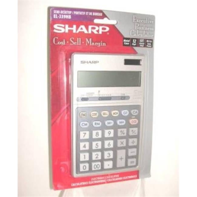 Sharp Sharp El339Hb 12 Digit - Semi-Desktop Basic Calc - Walmart.com