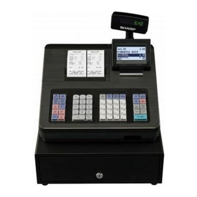 Sharp XE-A407 Business POS Machine, Thermal 99 Dept Cash Register ...