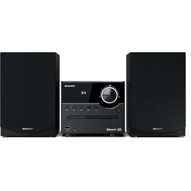 Sharp Mini Stereo Music System XLB512BK - Bluetooth v5.0, 45W Max ...