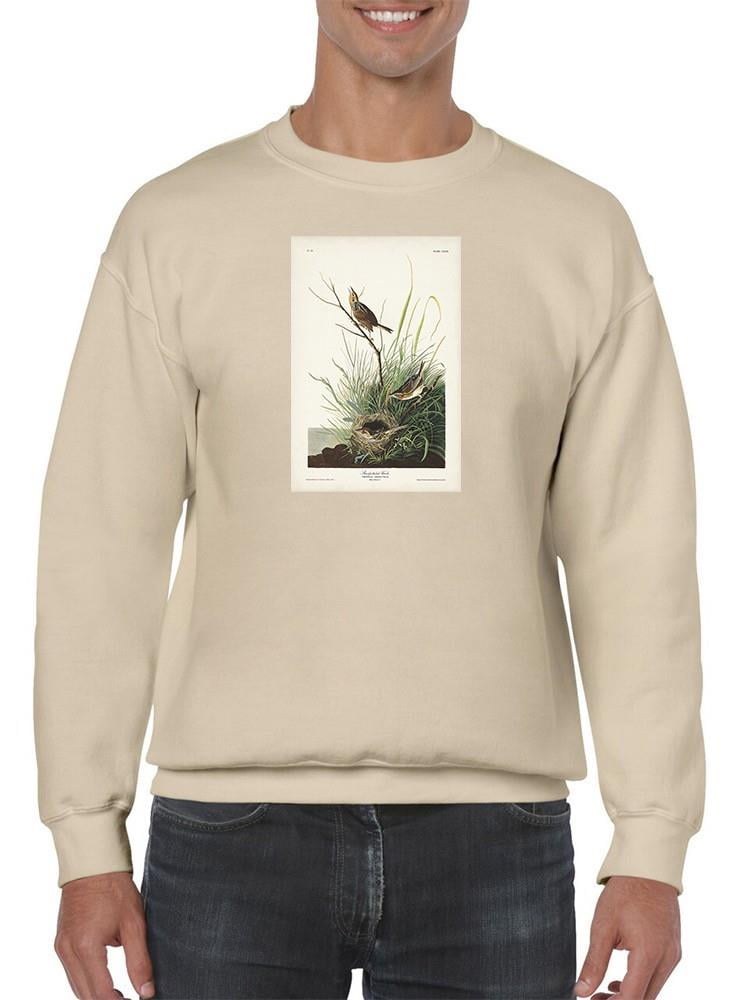 Sharp-tailed Finch Sweatshirt Men -John James Audubon Designs, Male x ...