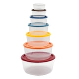 Mainstays Tritan Variety Set of 9 Food Storage Containers with Light ...
