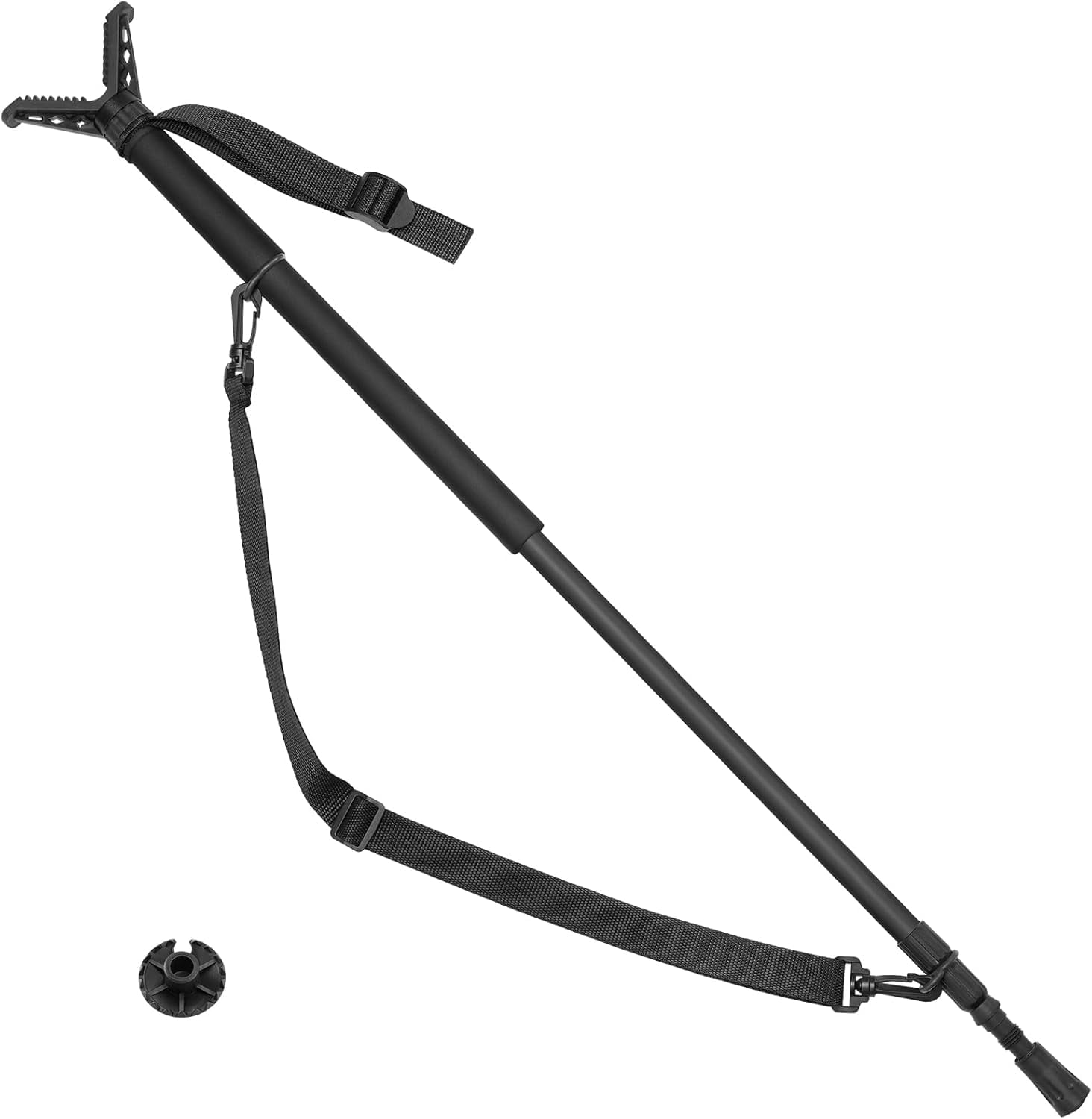 SharpOptics Shooting Stick Hunting with V Yoke Rest, 33.1" to 74.8 ...