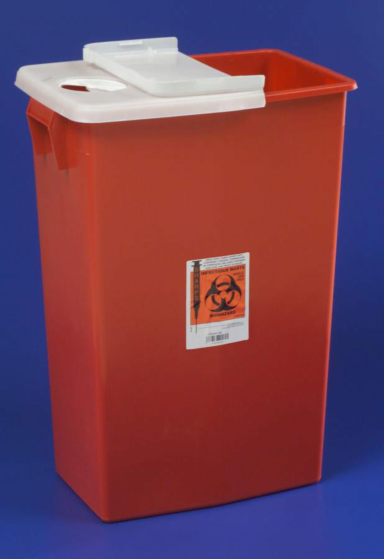 Covidien 8991 SharpSafety Sharps Container Gasketed Slide Lid, 18 gal ...