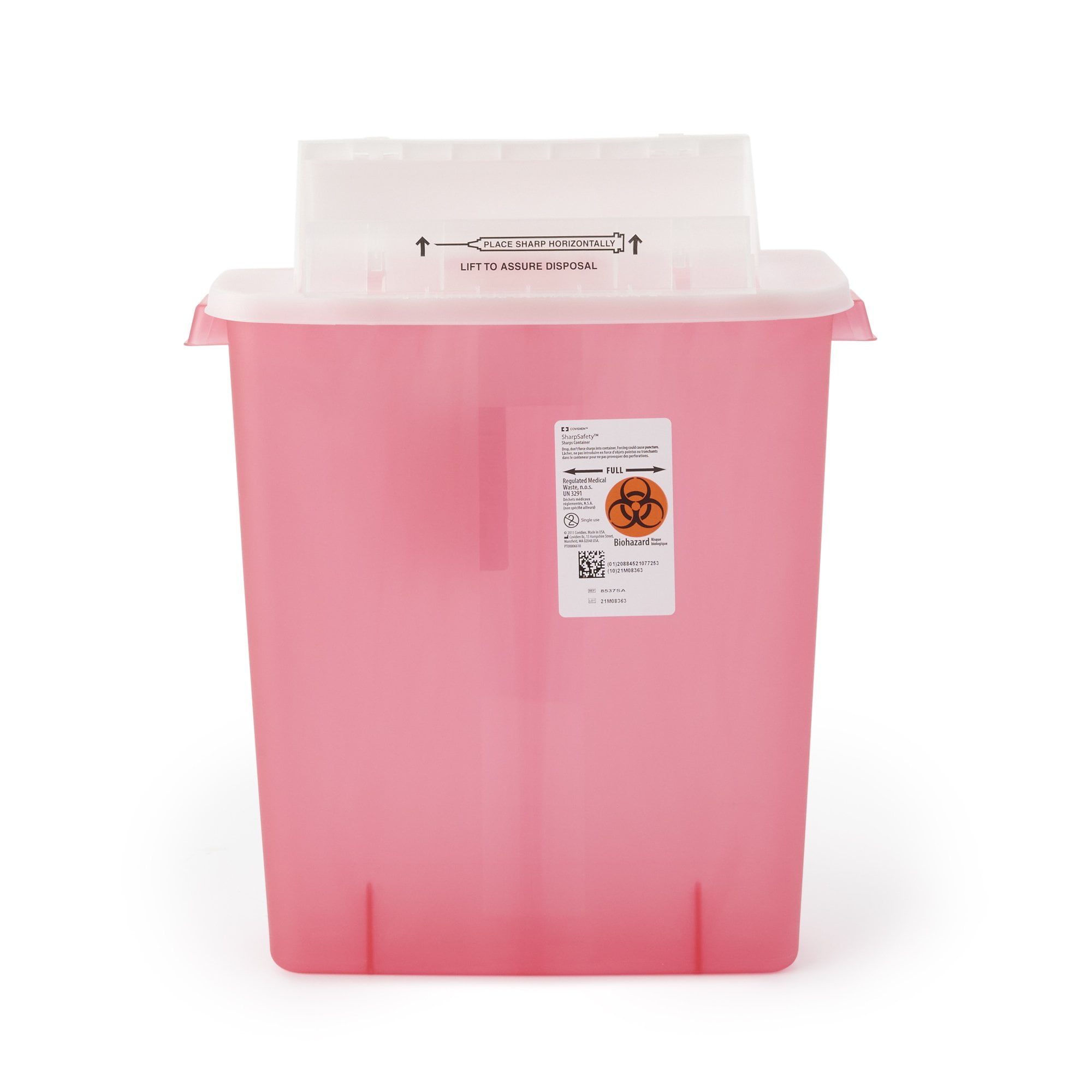 SharpStar In Room Sharps Container, 3 Gallon Horizontal Entry, Patient ...