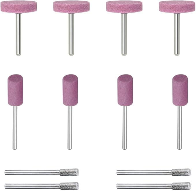 Sharpening Bits Set For Dremel Rotary Tool Grinding Wheels + Sharpener ...