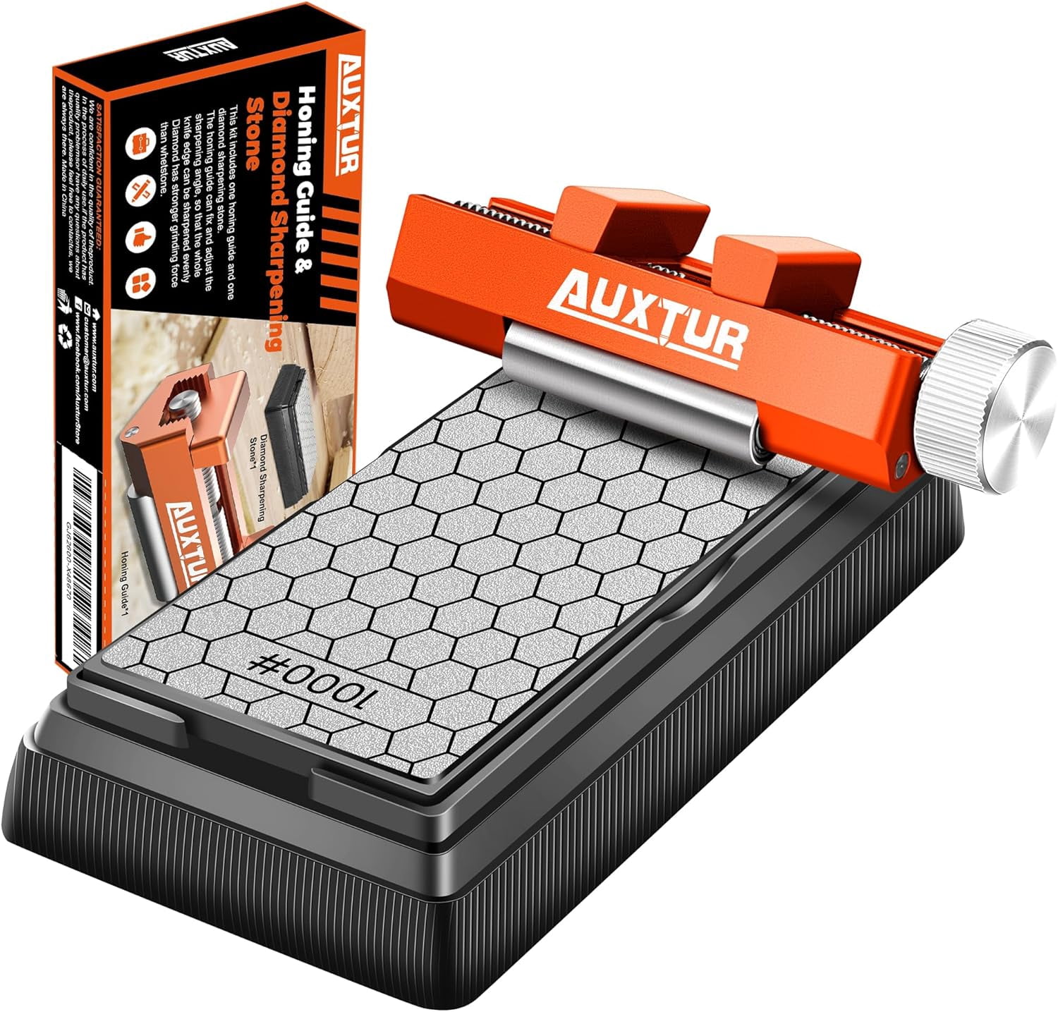 Sharpening Stone with Honing Guide Tool Set for Woodworking,Flattening ...