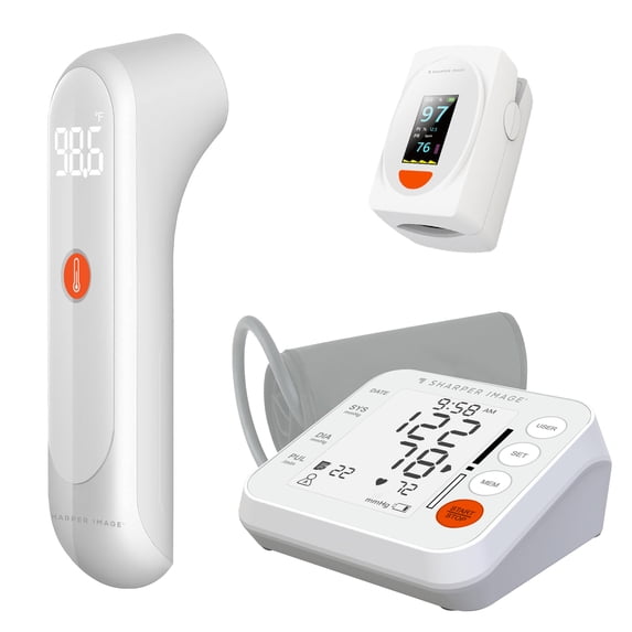 Sharper Image 3 in 1 Set Blood Pressure Monitor Pulse Oximeter ...