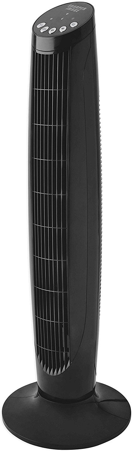 Sharper Image 36” ETL Certified Black Tower Fan with Remote Control ...