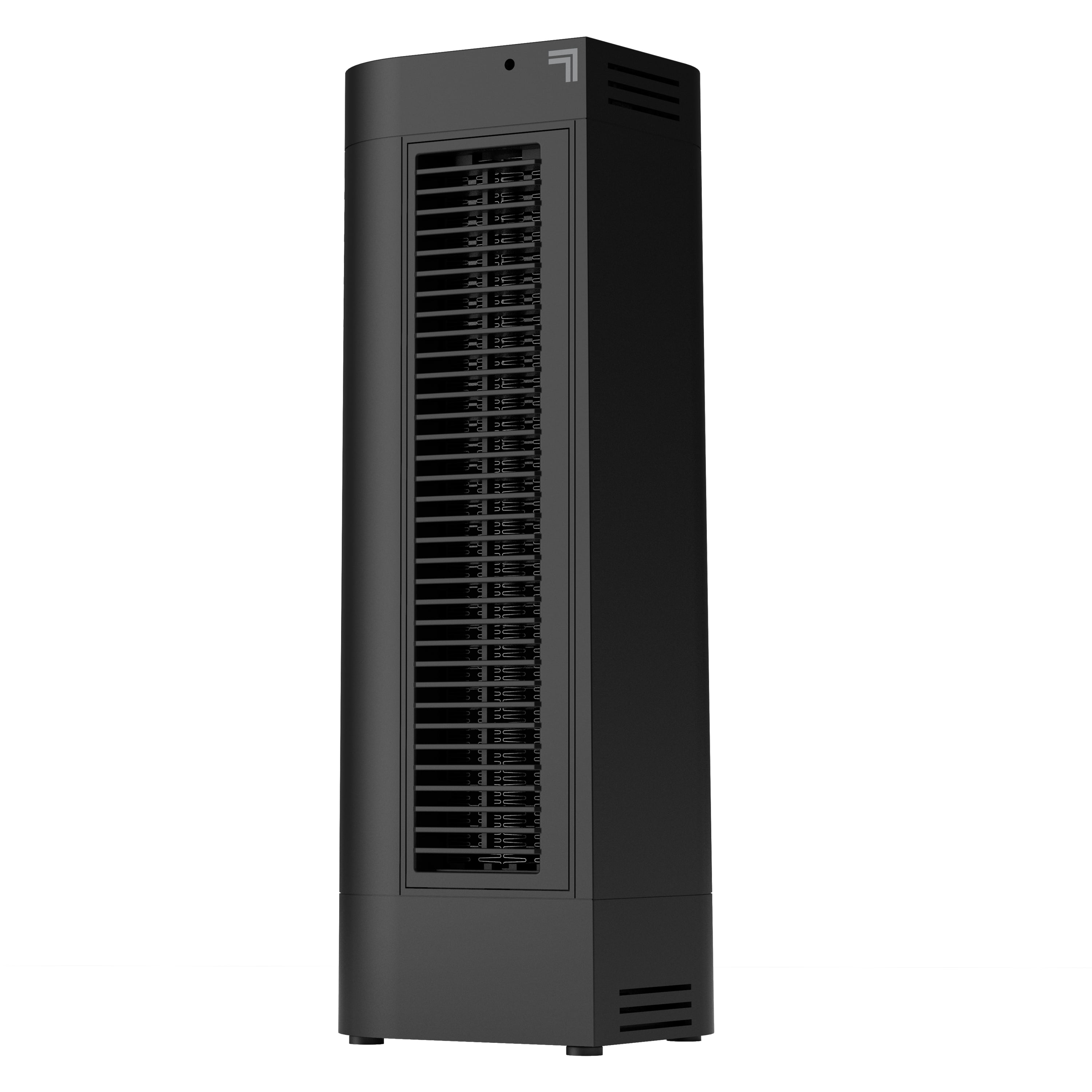 Sharper Image Ceramic 3 Personal Tower Heater, 2 Heat Settings, Black ...