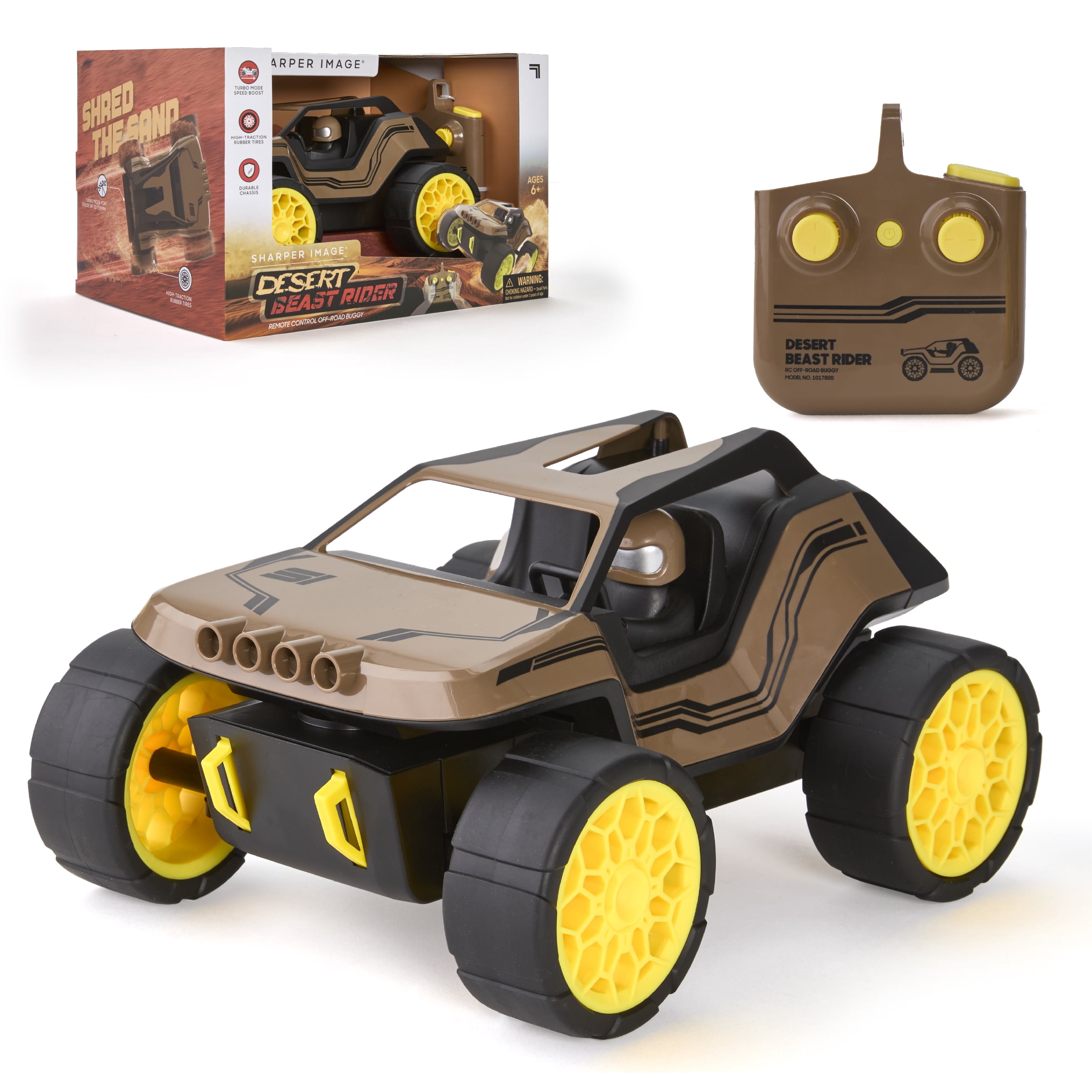 Sharper Image® Desert Beast Rider RC Off-Road Buggy, Turbo Mode, High ...