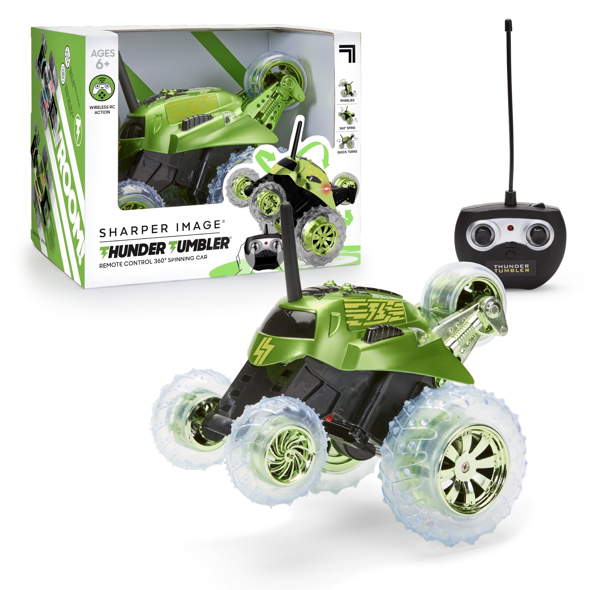 Sharper Image® Toy RC Thunder Tumbler Remote Control 360 Spinning Car ...