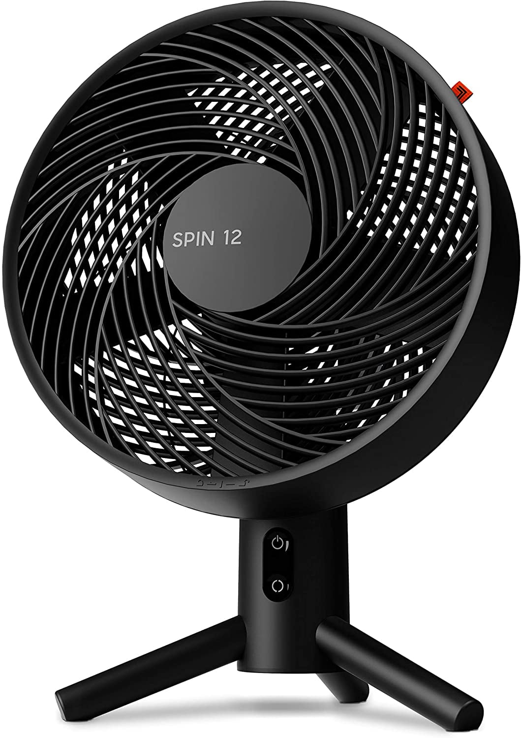 Sharper Image SPIN 12 Oscillating Desktop Fan, Remote Control, 16.5 ...