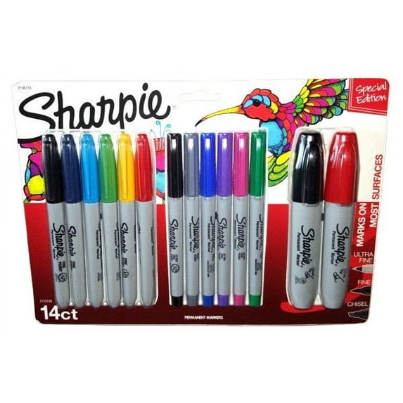 Sharpie 14ct Ultra Fine/Fine/Chisel Permanent Markers Set -Special ...