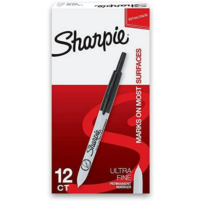 Sharpie Click Pack, 1735790 Retractable Permanent Markers, Ultra Fine ...