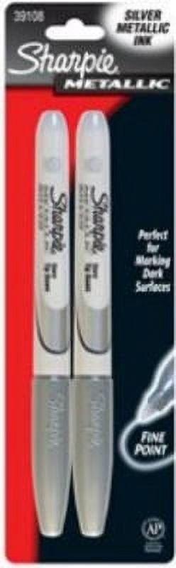 Sharpie 2 Pack Silver Metallic Fine Point Permanent Marker, Each ...