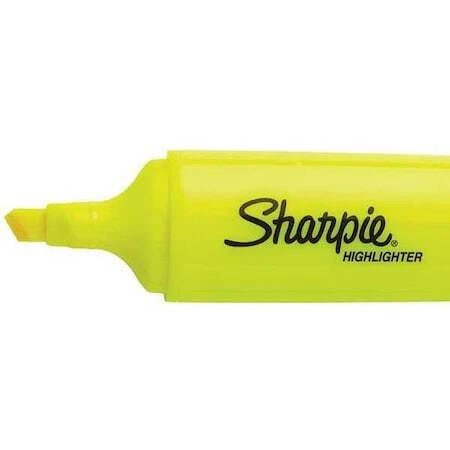 Sharpie 25005 Highlighter,Standard,Yellow,Pk12 - Walmart.com