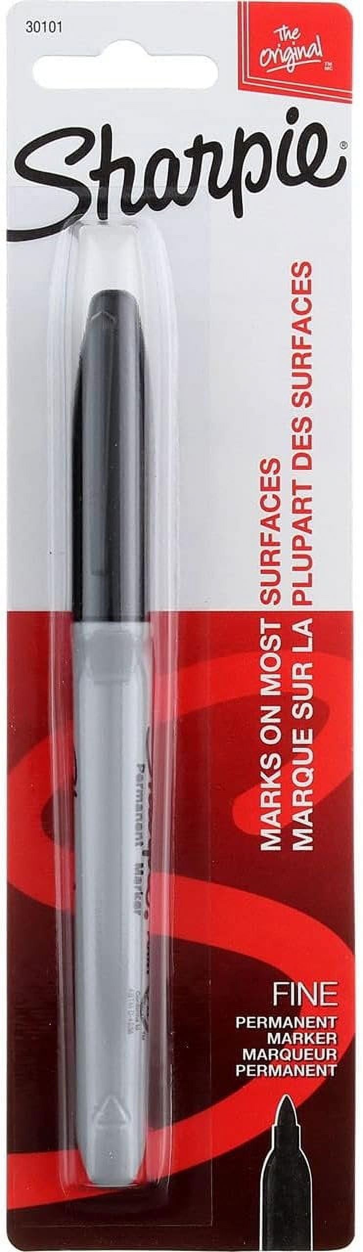 Sharpie 30101PP Permanent Markers, Fine Point, Black, Resilient Ink ...