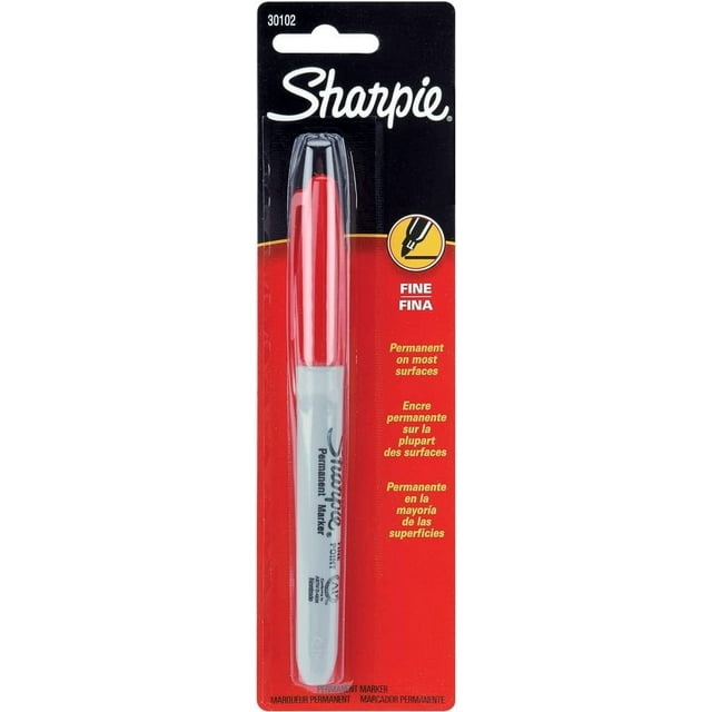Sharpie 30102PP Red Permanent Marker - Walmart.com
