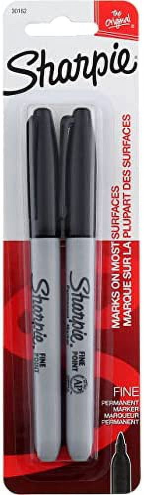 Sharpie 30162PP Fine Point Permanent Marker, Marks On Paper and Plastic ...