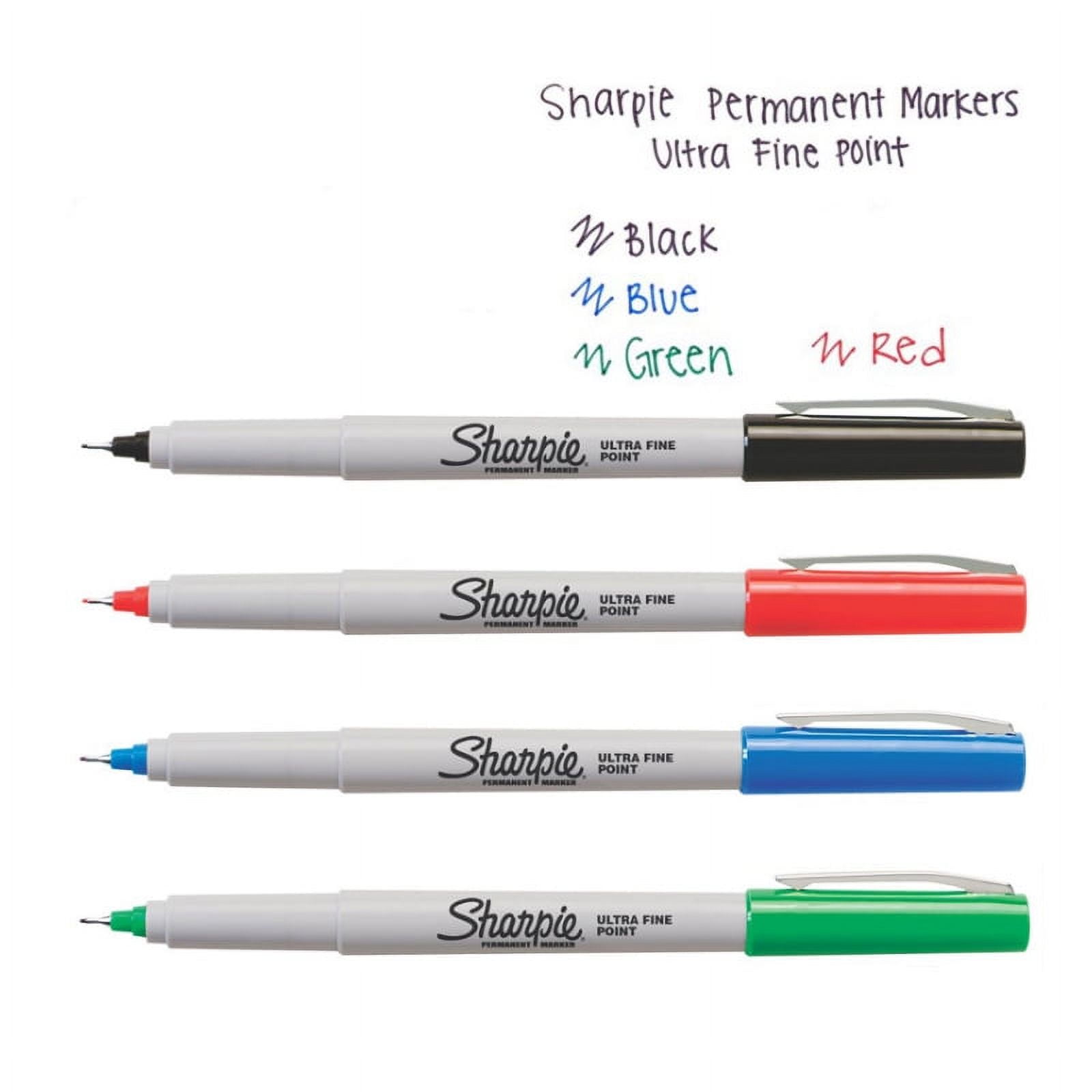 Sharpie 37002 Permanent Marker Ultra Fine Point Oil Waterproof Ink ...