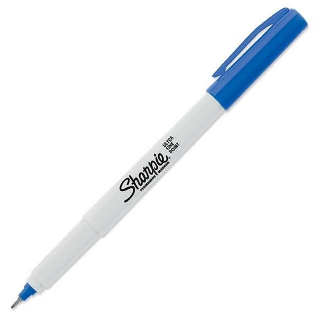 Sharpie 37003 Sharpie Permanent Ultra Fine Blue Markers -Pack of 12 ...