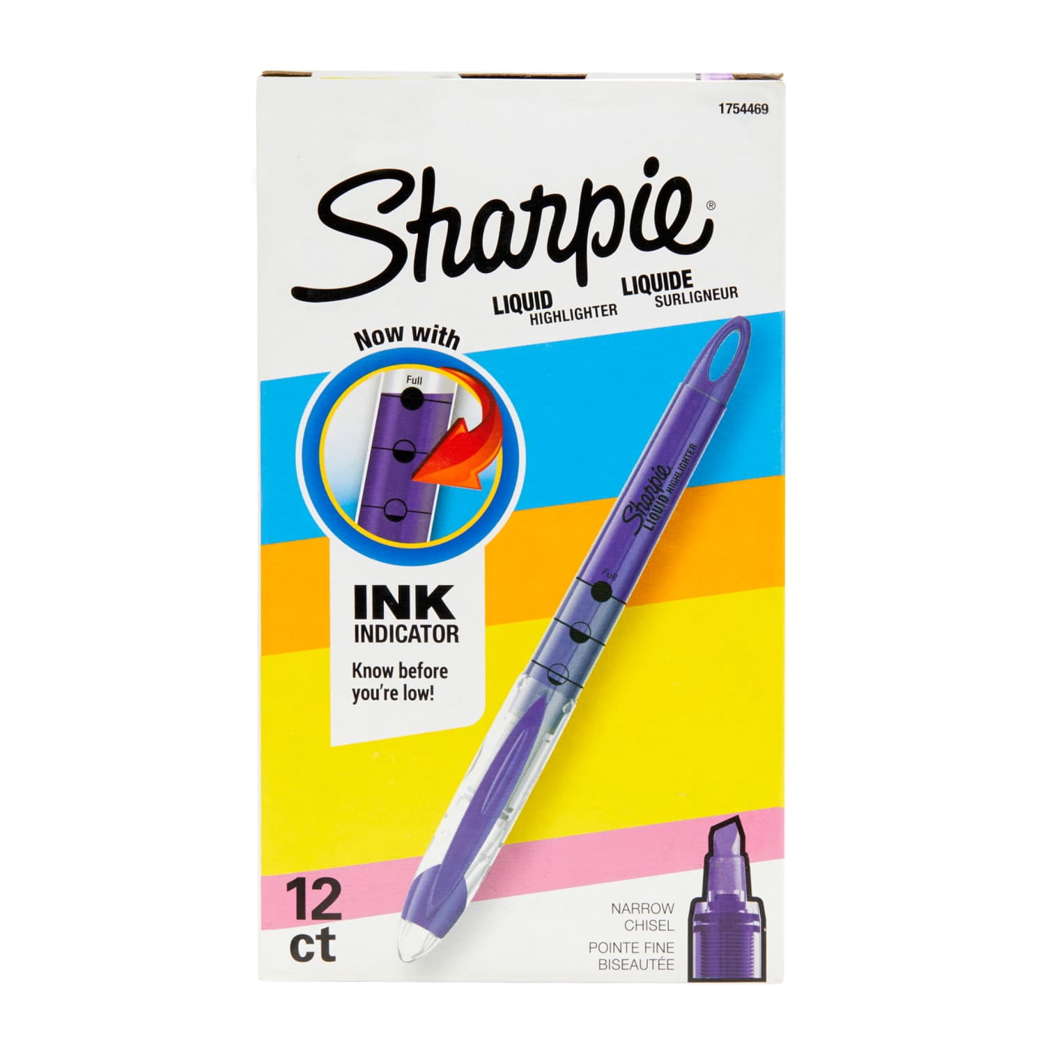 Sharpie Liquid Highlighters, Chisel Tip, Purple, Box of 12 - Walmart ...