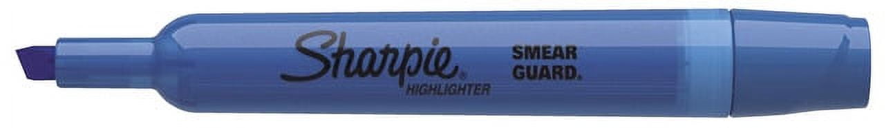 Sharpie Accent Smear Guard Tank Style Highlighter, Blue, Chisel Tip ...