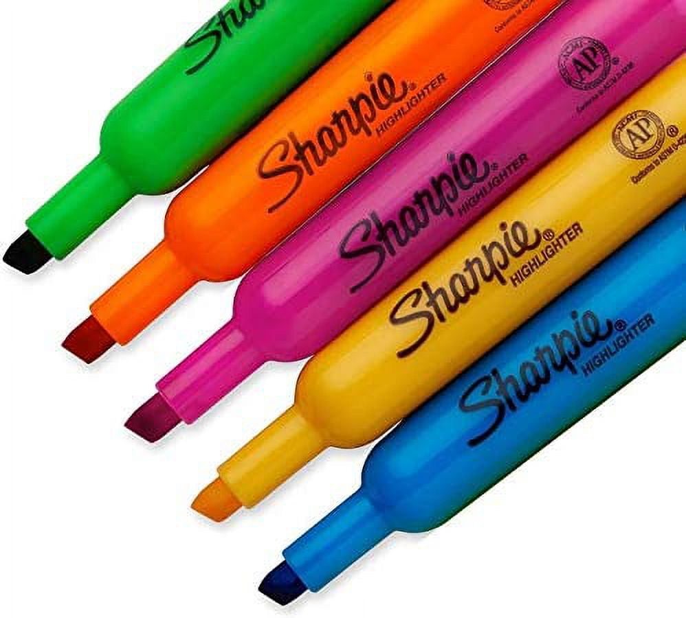 Sharpie Accent Tank-Style Highlighters, 5 Colored Highlighters (Choose ...