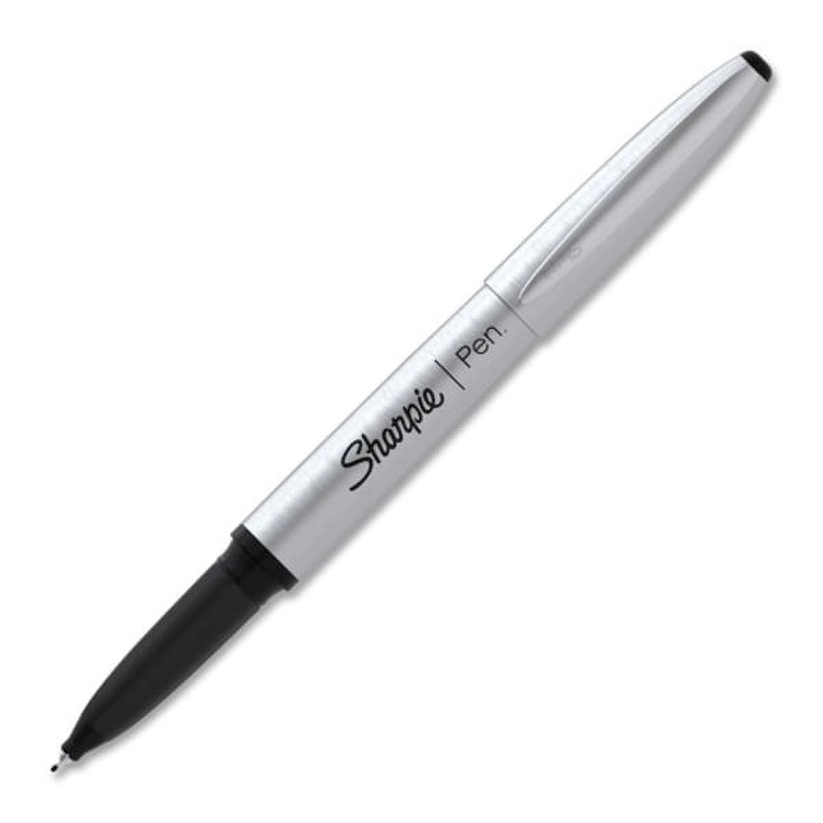Sharpie® Stainless Steel Refillable Pen, Fine Point, Stainless Steel ...