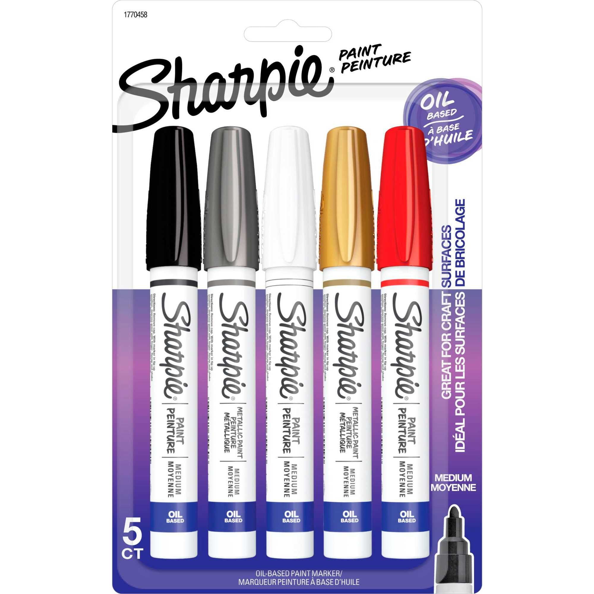 Sharpie Oil Based, Permanent & Water-Resistant Paint Marker, Medium ...