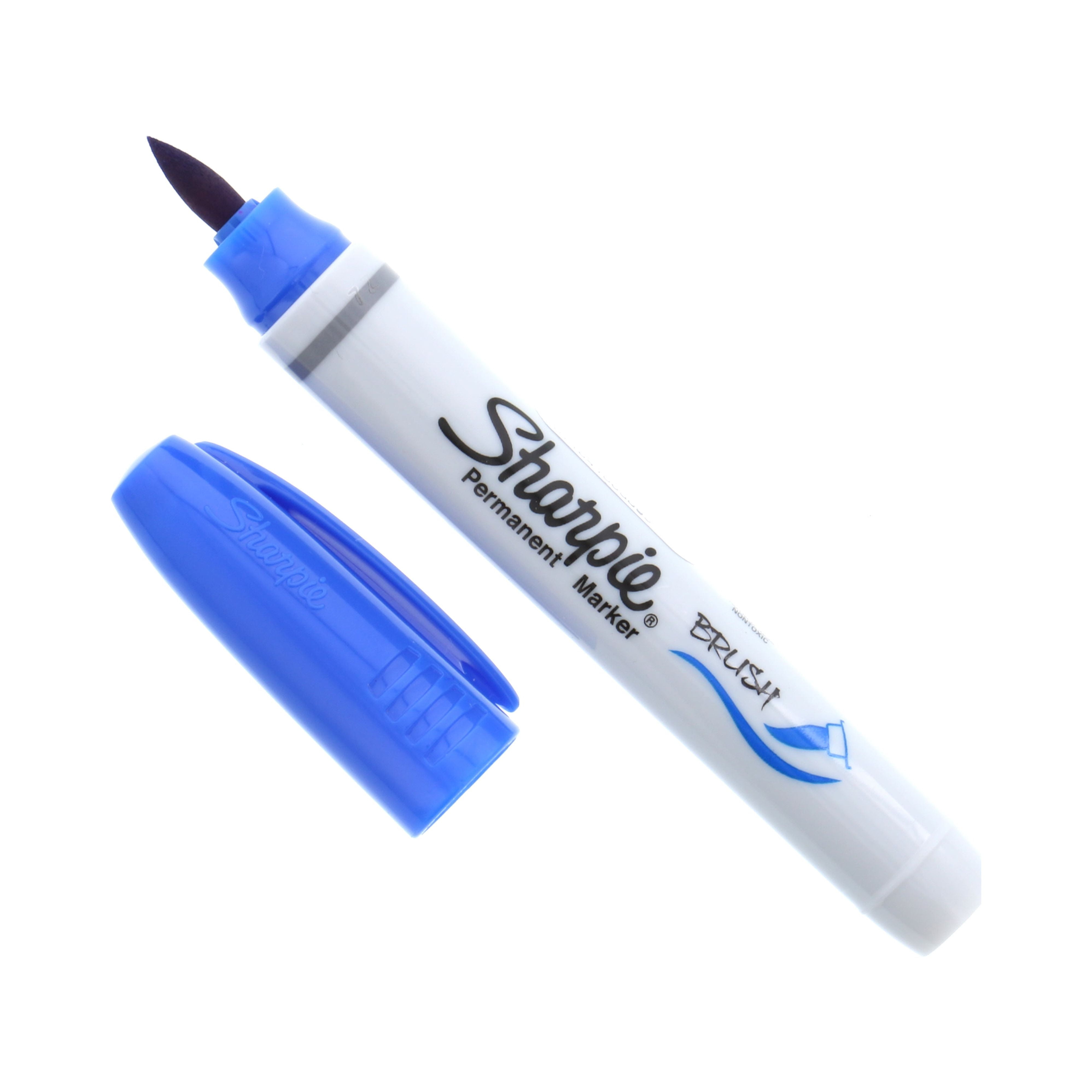 Sharpie® Brush Tip Marker, Blue - Walmart.com