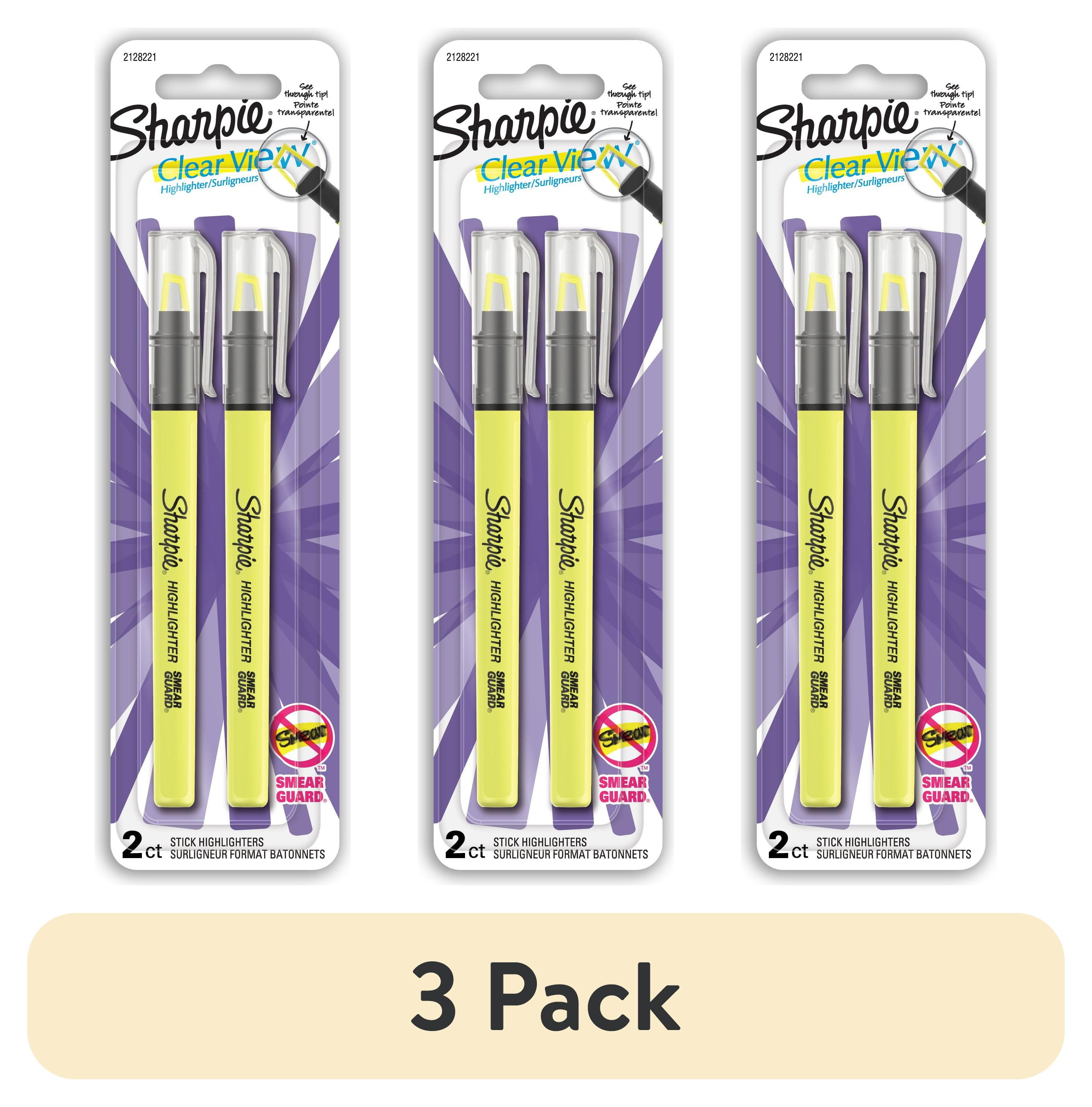 (3 pack) Sharpie Clear View Highlighter with See-Through Chisel Tip ...