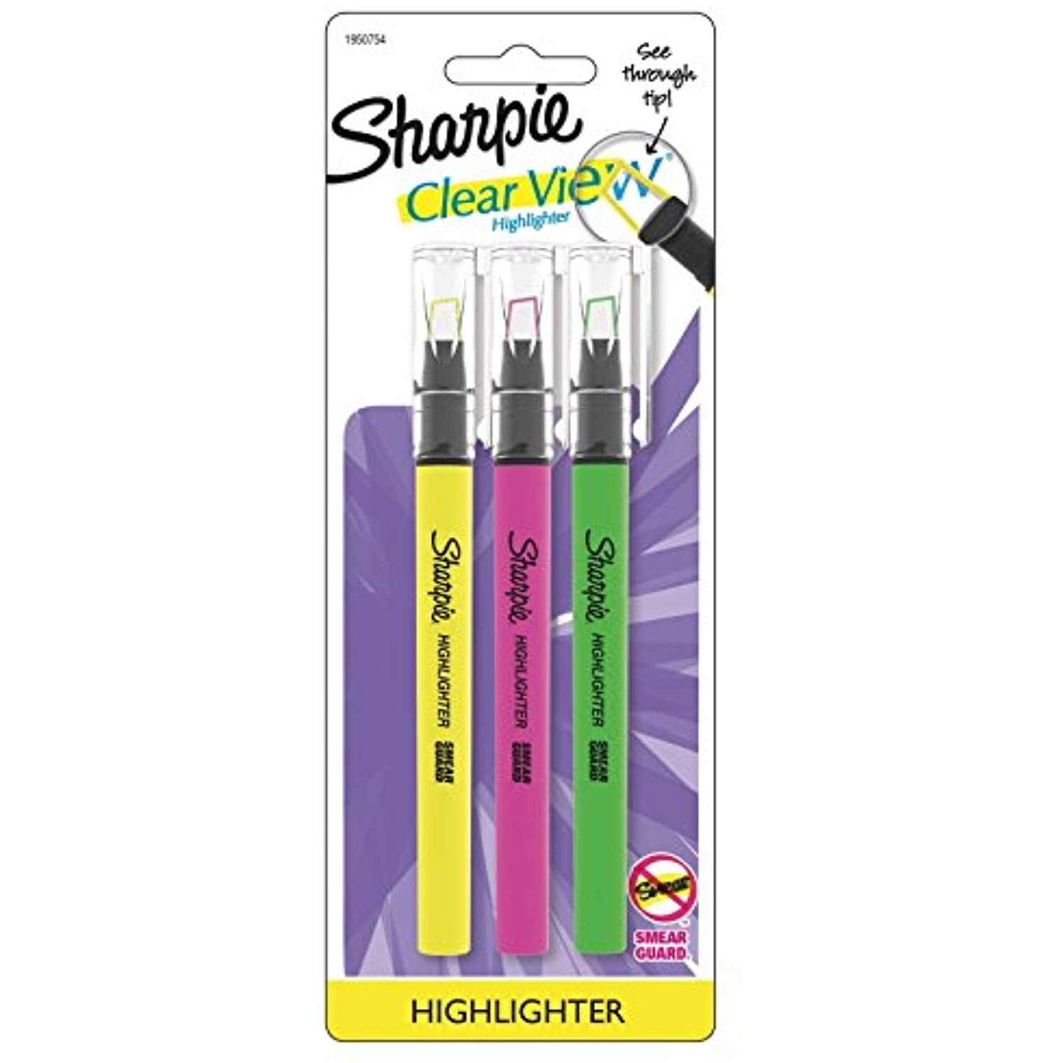 Sharpie Clear View Highlighter with See-Through TipChisel Tip3ct ...