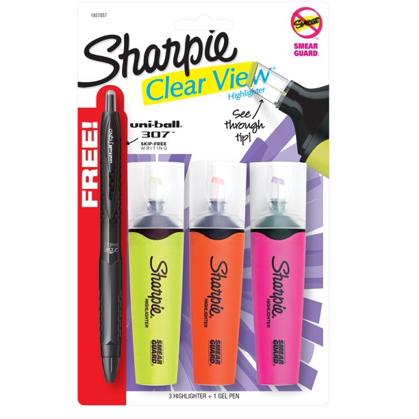 Sharpie Clearview Hl 3pk Asst+1 - Walmart Business Supplies