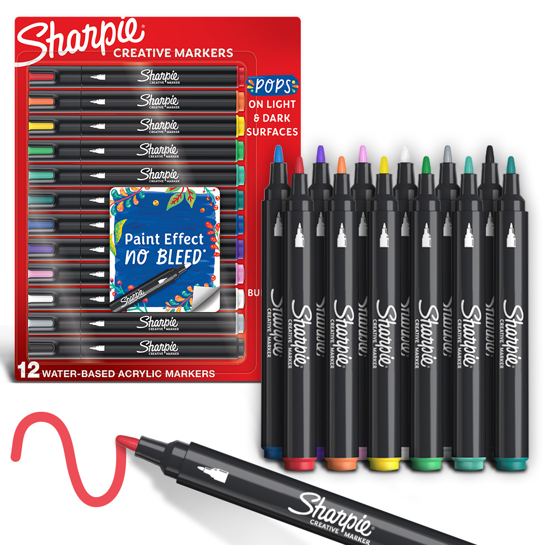 Sharpie Twin Tip Permanent Markers, Fine and Ultra Fine, Assorted ...