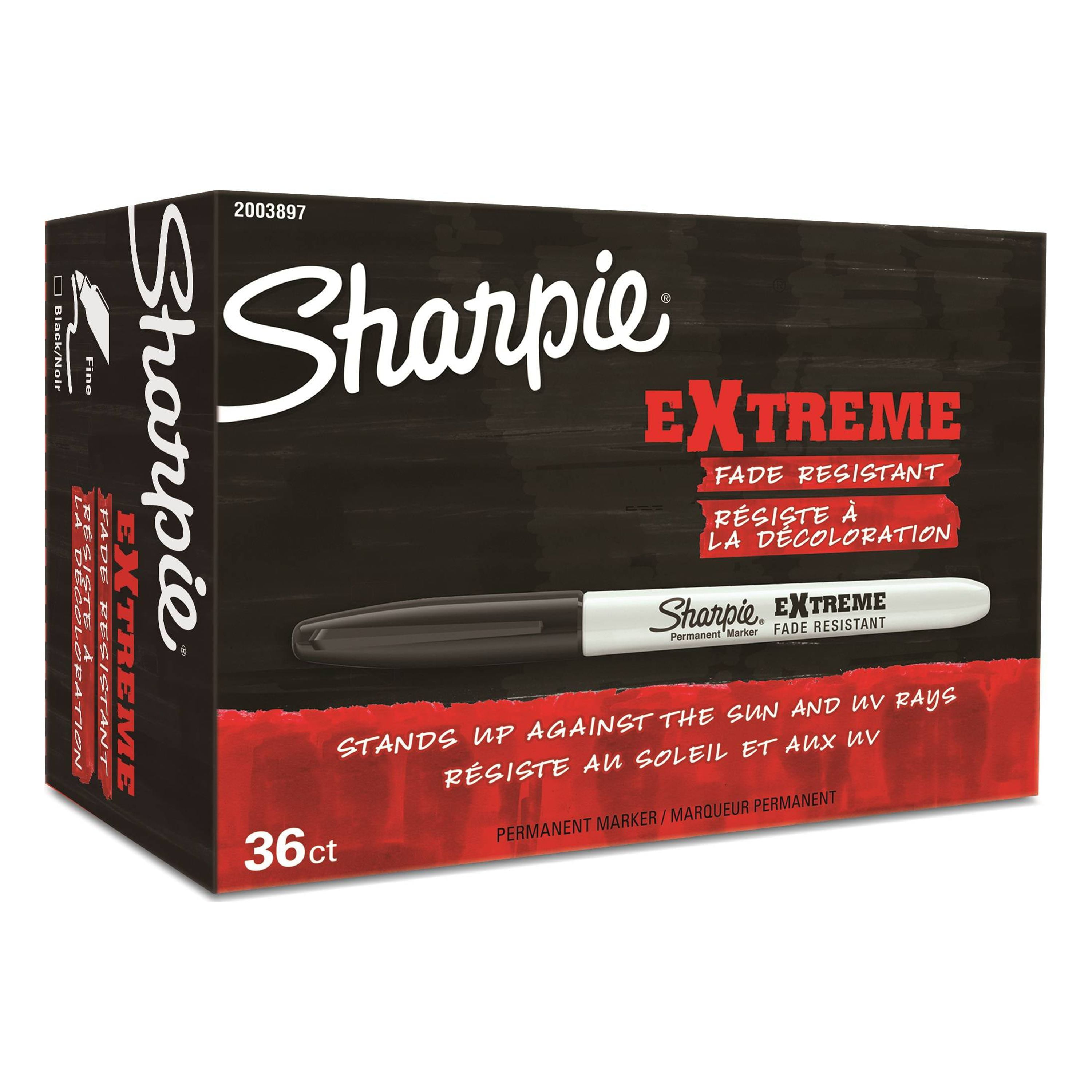 Sharpie Extreme Permanent Markers, Fine Point, Black, 36 Count ...