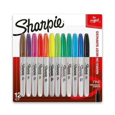 Sharpie Permanent Markers Fine Point Assorted Colors 5/Pack (30653 ...