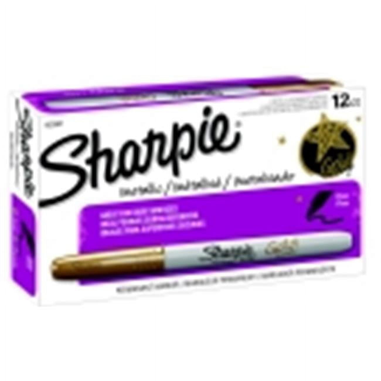 Sharpie Fine Tip Acid-Free Non-Toxic Permanent Marker - Metallic Gold ...