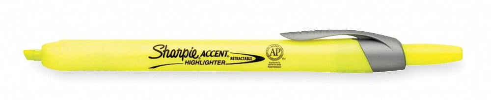 Sharpie Highlighter,Retract,Yellow,PK12 28025 28025 ZO-G0156904 ...
