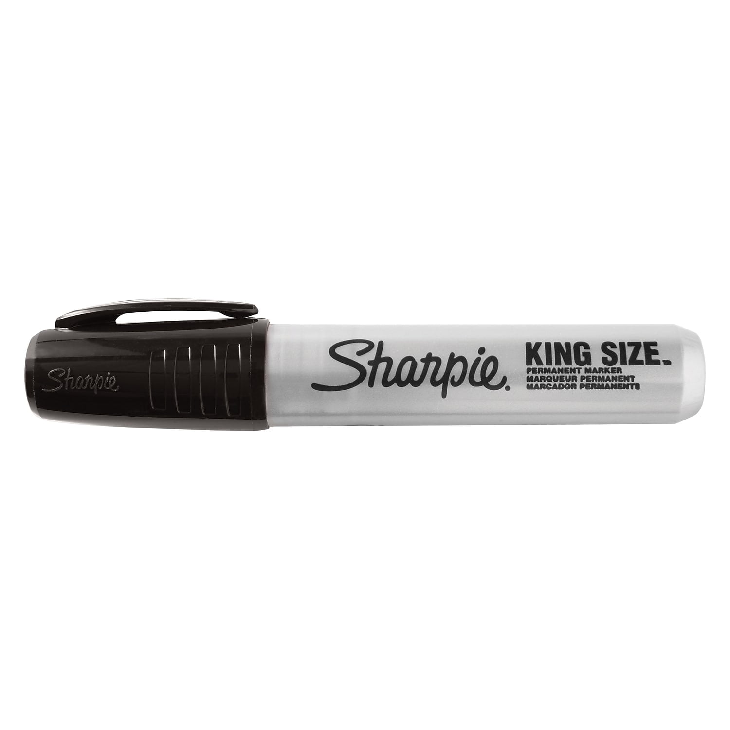 Sanford Sharpie King Size Permanent Marker, Chisel Tip, Black ...