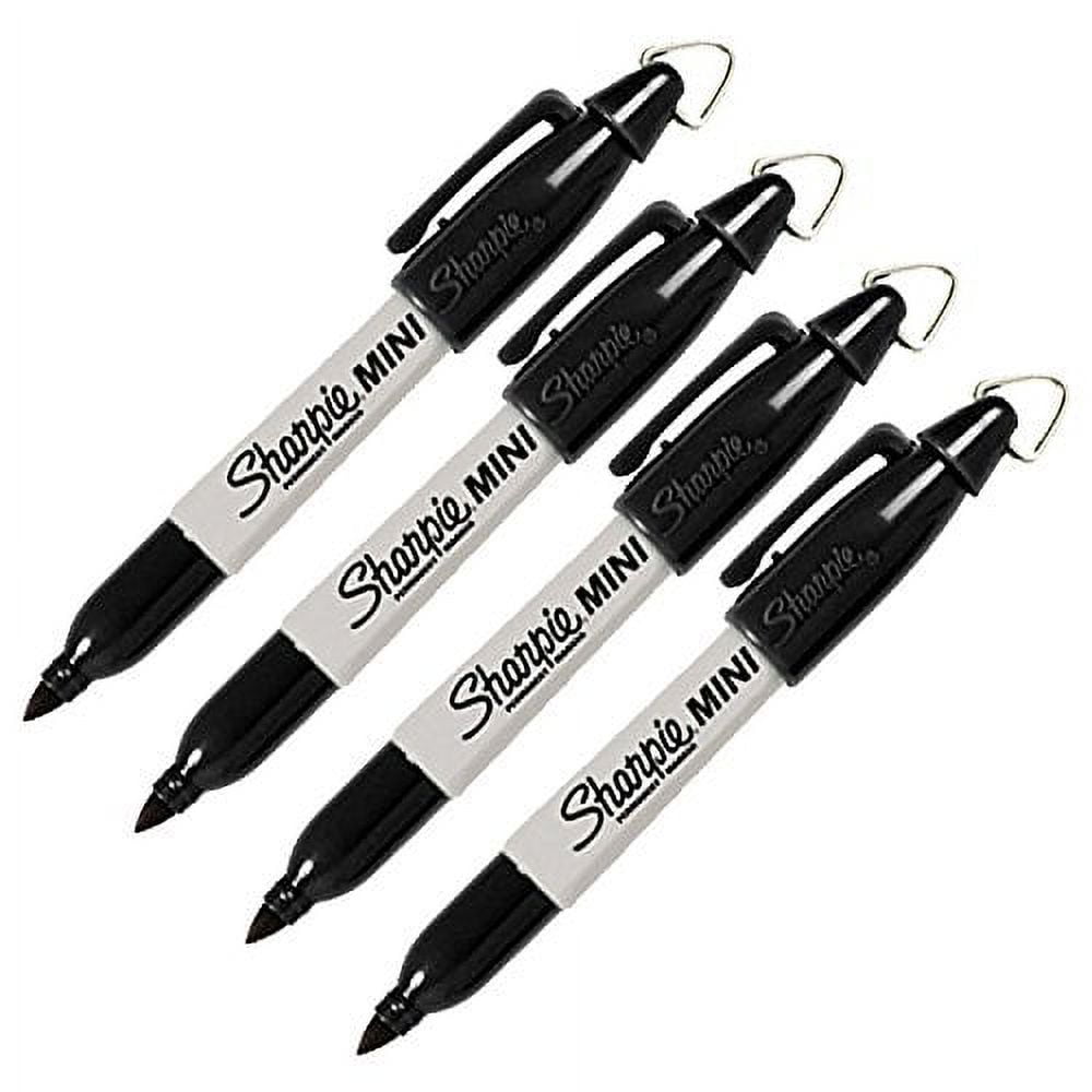 Sharpie Mini Fine Point Permanent Markers with Golf Keychain Clips Pack ...