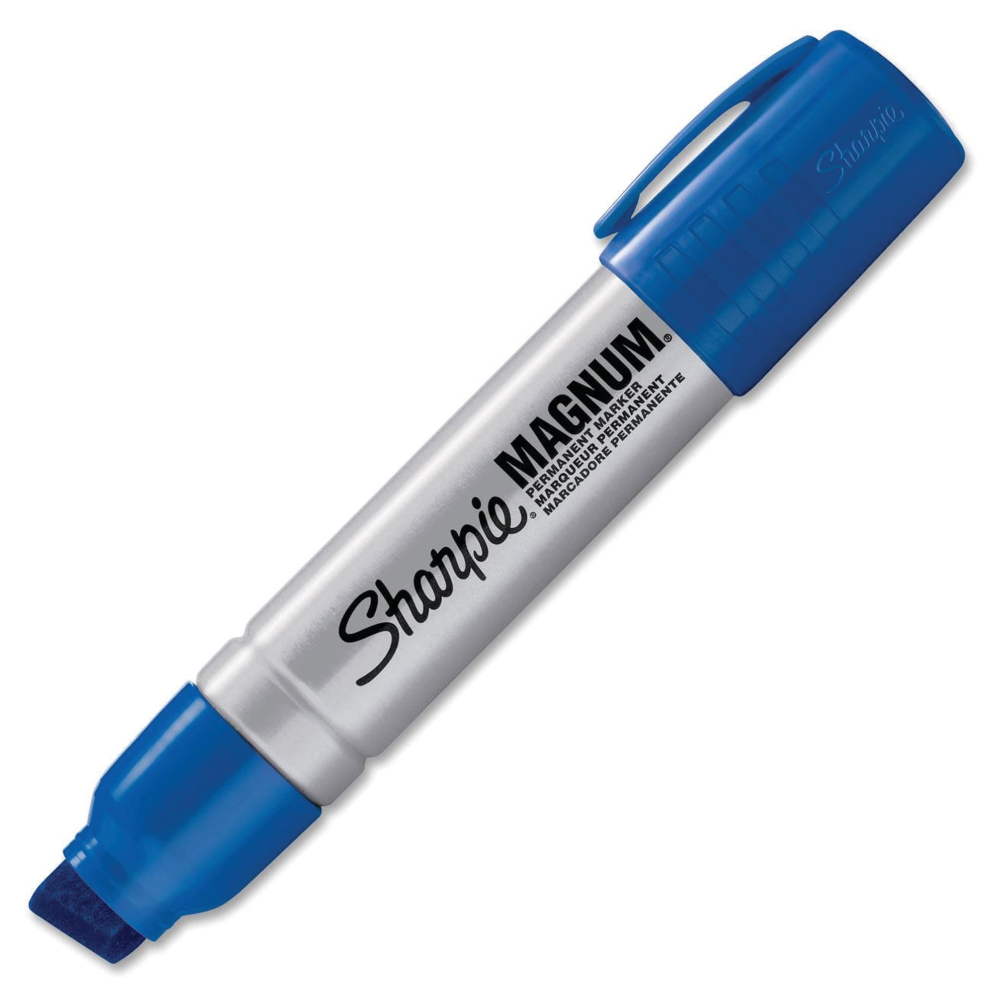 Sharpie Magnum 44 Permanent Marker, Blue, Broad Bold Strokes, Quick-Dry ...