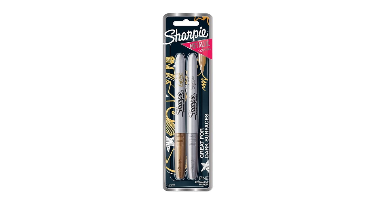 Sharpie Metallic Fine Point Permanent Marker Gold, Silver Alcohol Based ...