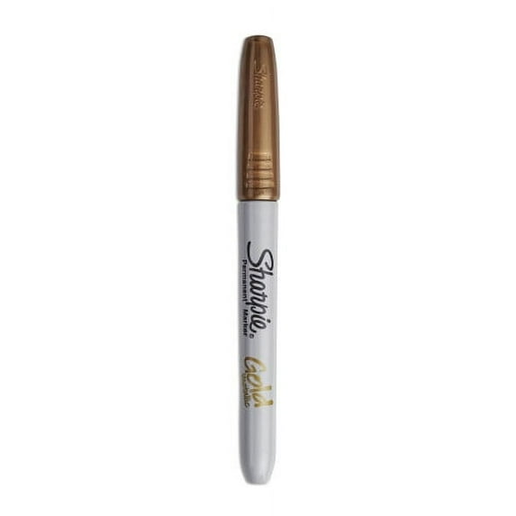 Sharpie Metallic Fine Point Permanent Markers, Fine Bullet Tip, Gold ...