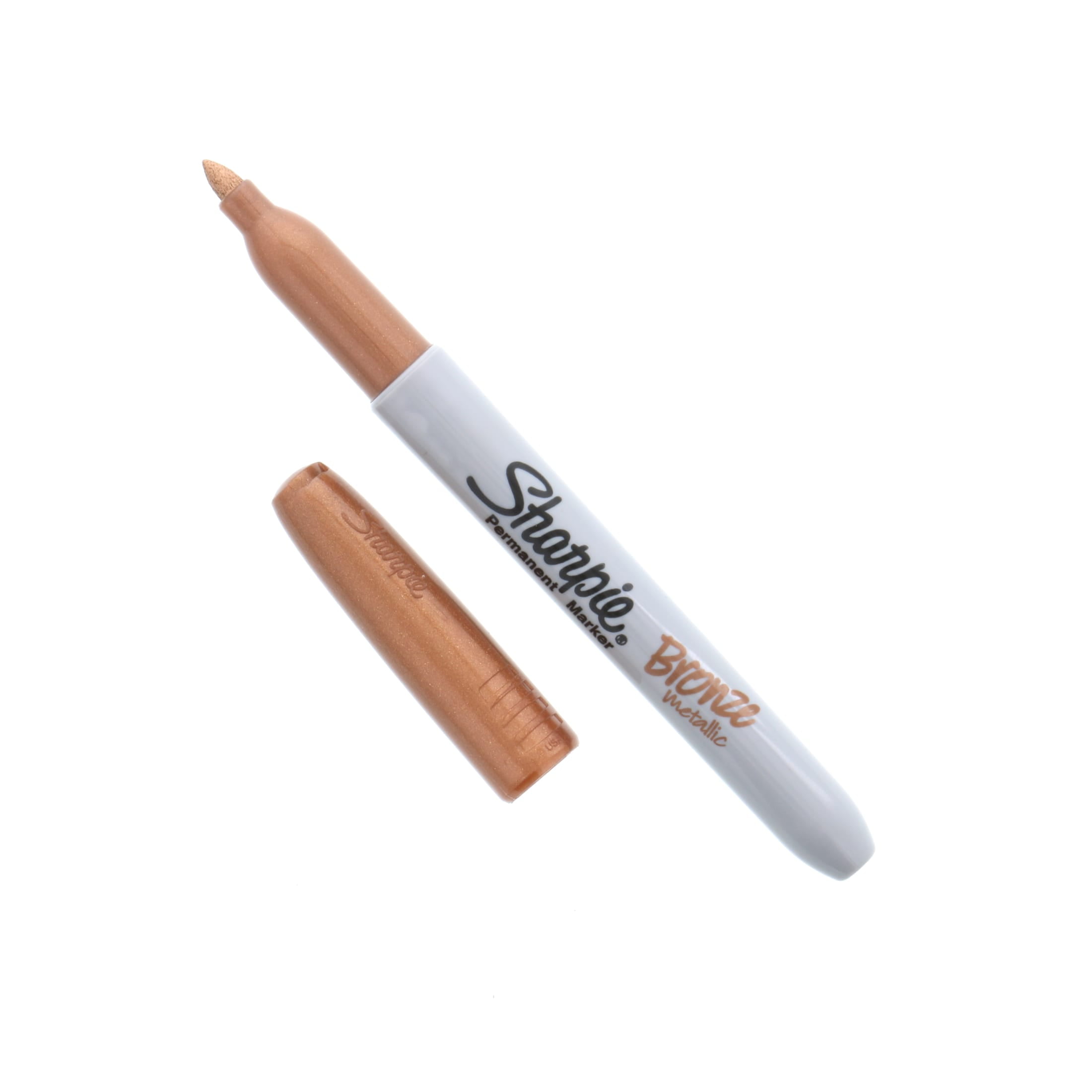 Sharpie Metallic Permanent Marker, Fine, Bronze - Walmart.com