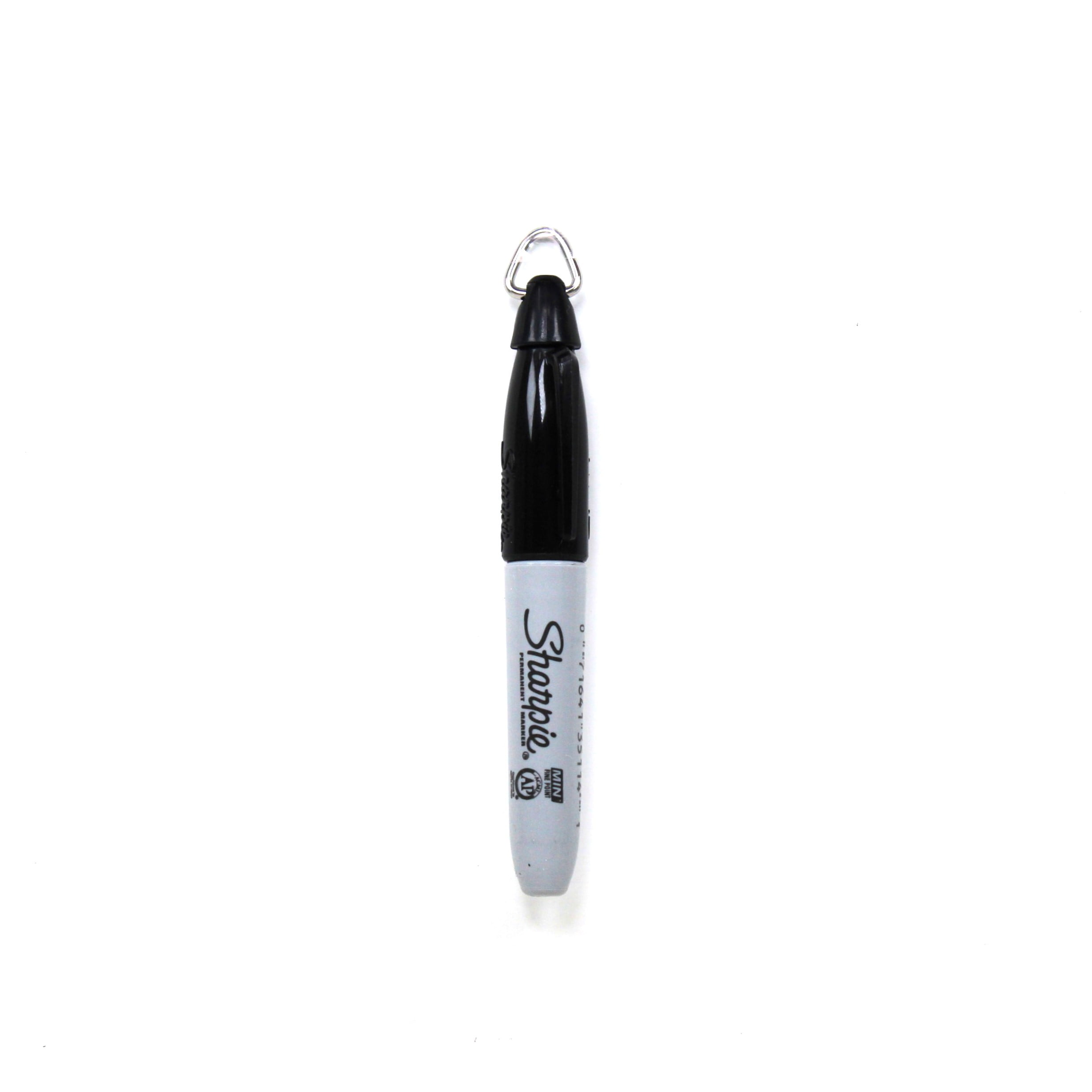Sharpie Mini Permanent Marker with Golf Keychain Clip, Black, 12 Count ...